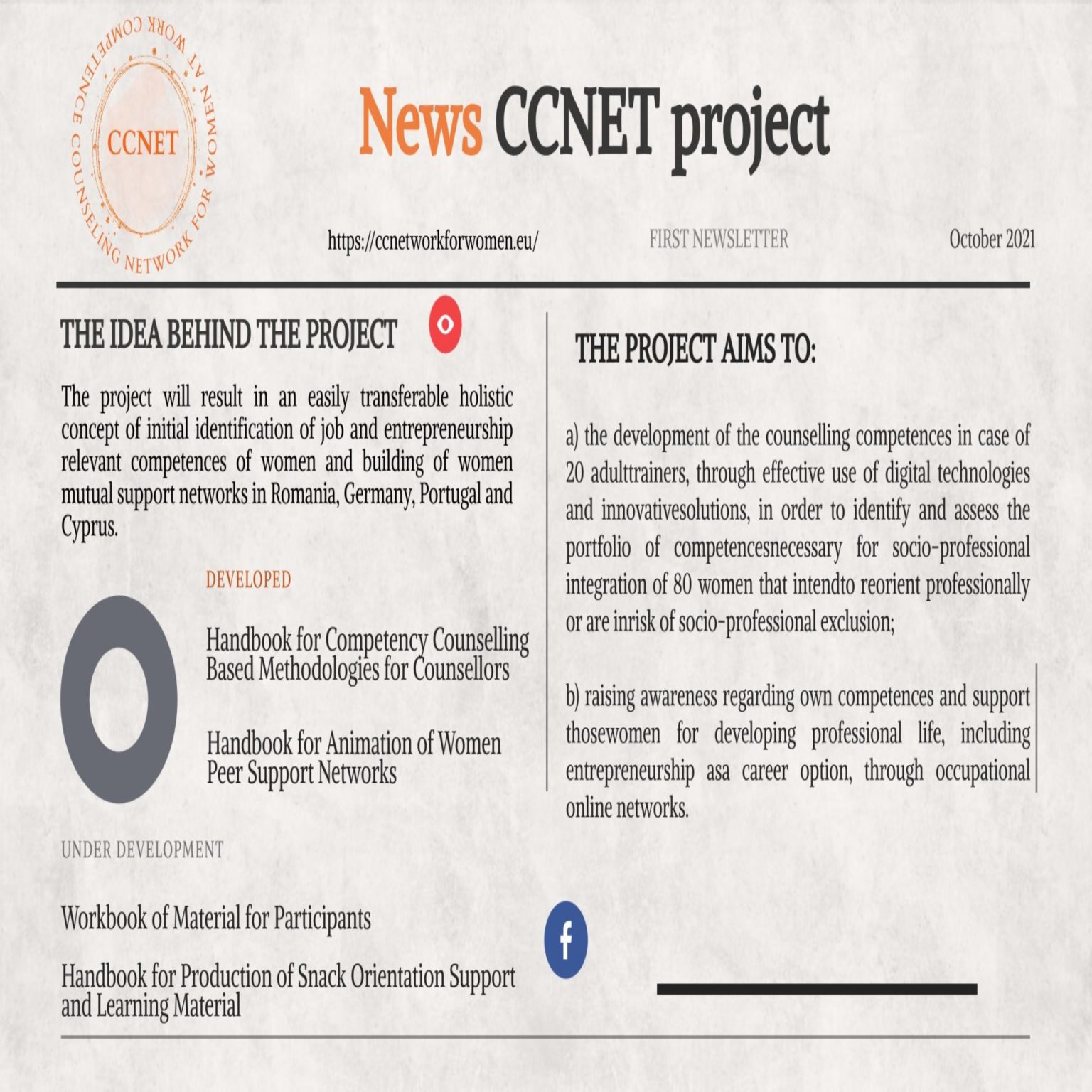 Newsletter im Projekt CCNET – ISOB